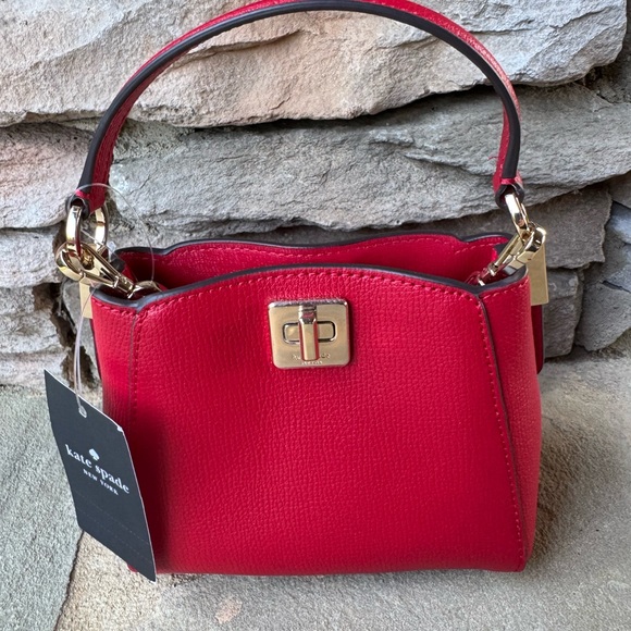 kate spade | Bags | Kate Spade Phoebe Red Leather Mini Handbag | Poshmark